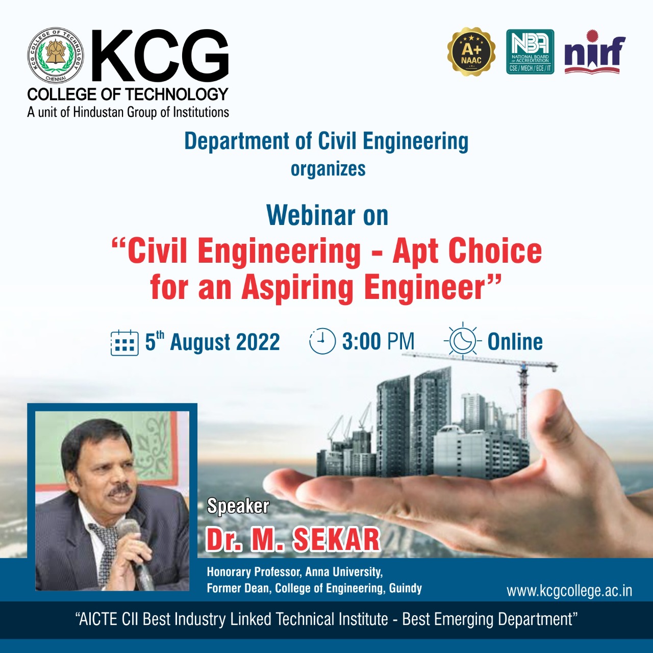 Civil Engineering – Apt Choice for an Aspiring Engineer – KCG College ...