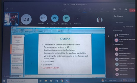Industry-led 5-day FDP on 5G Wireless Communication and Beyond – KCG ...